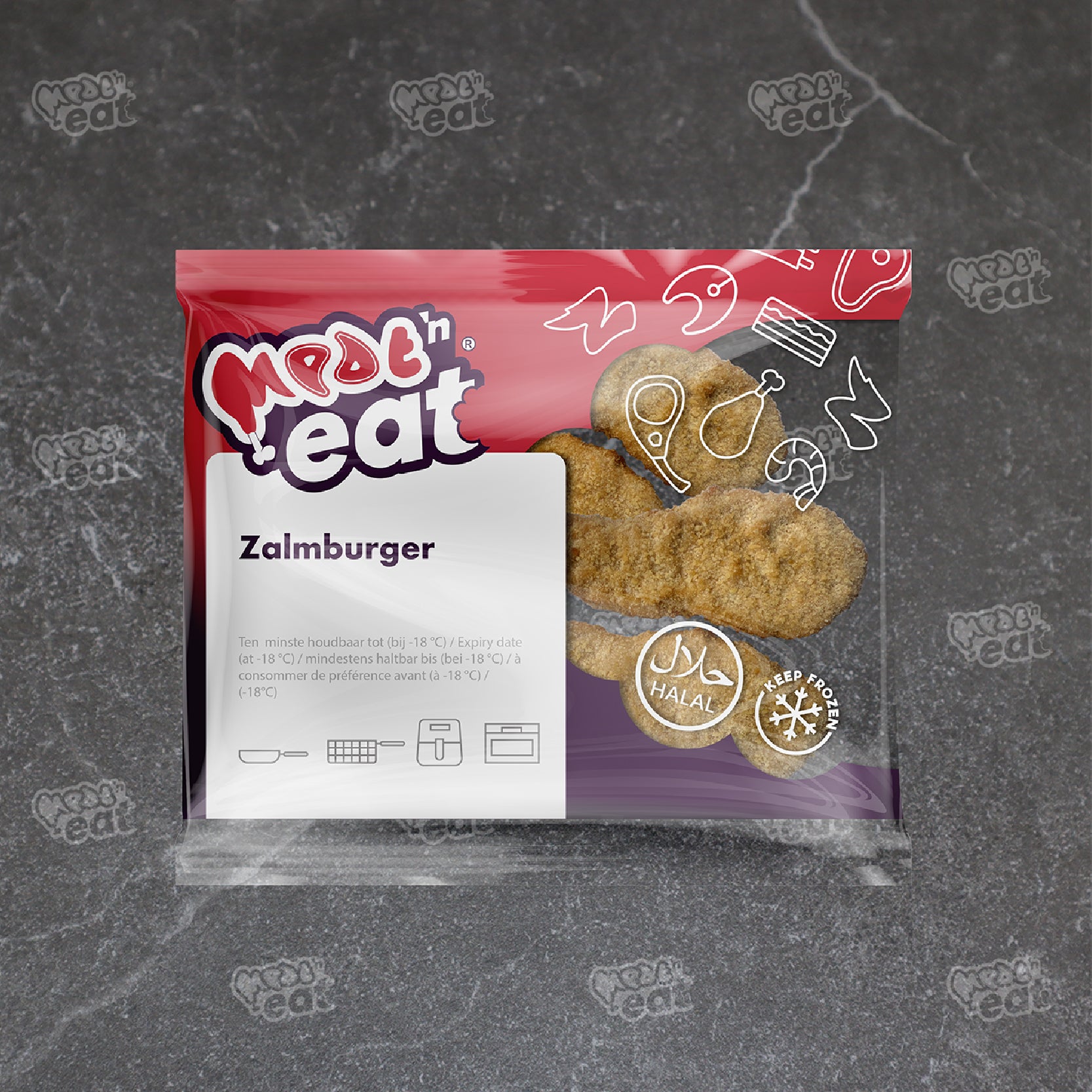 Zalmburgers | Meat & Eat | Dé Online Halal Slager
